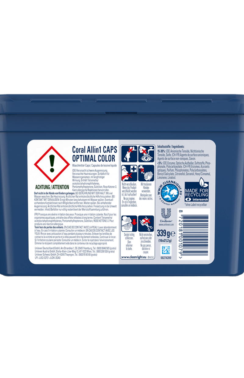 3in1 CAPS Optimal Color für Buntes